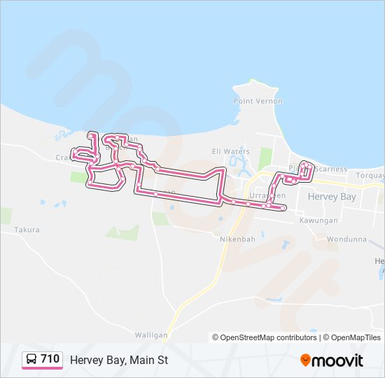 710 Route: Schedules, Stops & Maps - Hervey Bay, Main St (Updated)