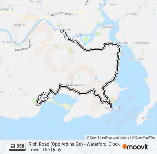 358 Route: Schedules, Stops & Maps - Ribh Road (Opp Ard Na Gri)‎→ ...