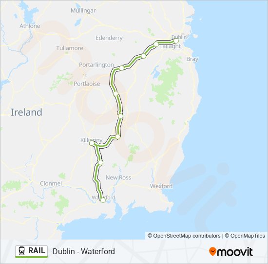 rail Route: Schedules, Stops & Maps - Dublin Heuston‎→Waterford ...