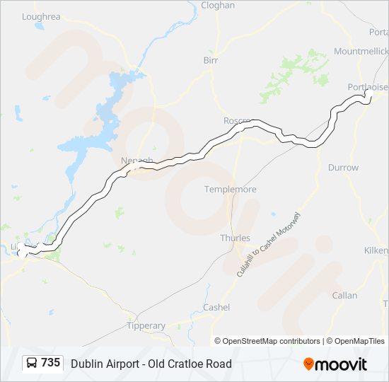 735 Route: Schedules, Stops & Maps - Portlaoise Centre‎→Old Cratloe ...