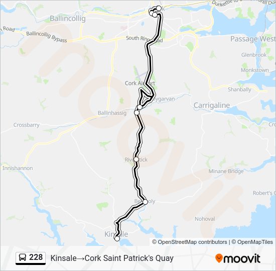 228 Route: Schedules, Stops & Maps - Kinsale‎→Cork Saint Patrick's Quay ...