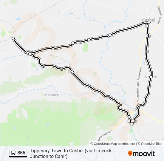 855 Route: Schedules, Stops & Maps - Abbey Street‎→Bohercrowe (Updated)