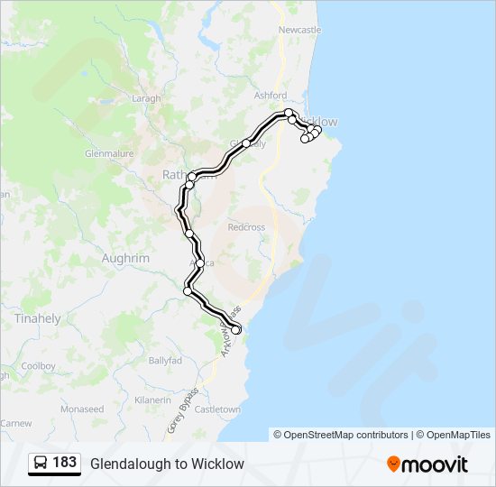 183 Route: Schedules, Stops & Maps - Arklow Train Station‎→Colley Row ...