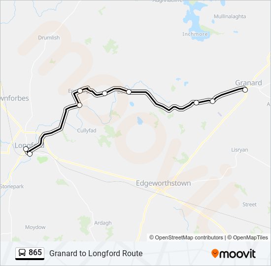 865 Route: Schedules, Stops & Maps - Granard‎→Main Street Longford ...
