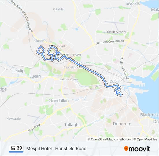 39 Route: Schedules, Stops & Maps - Burlington Road (Mespil Road ...