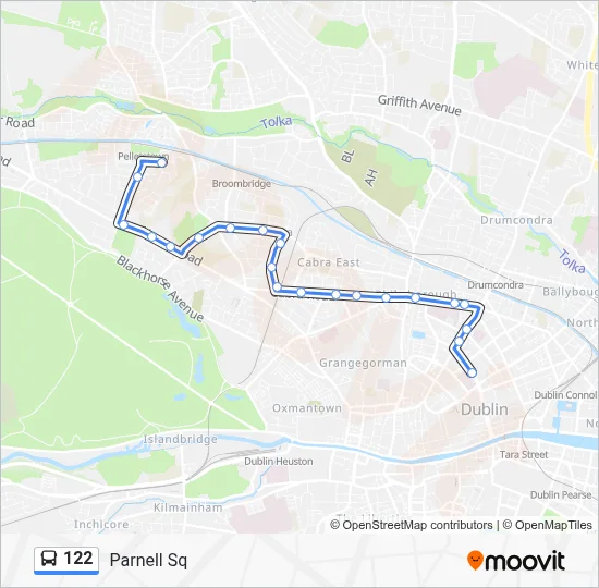 122 Route: Schedules, Stops & Maps - Parnell Sq (Updated)