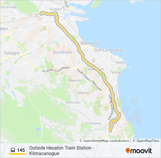 145 Route: Schedules, Stops & Maps - Outside Heuston Train Station ...