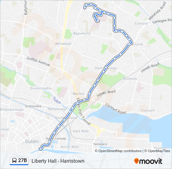 27b Route: Schedules, Stops & Maps - Castletimon (Updated)