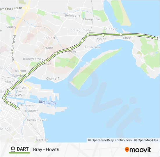 DART Route: Schedules, Stops & Maps - Grand Canal Dock‎→Howth (Updated)