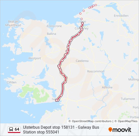 64 Route: Schedules, Stops & Maps - Derry (Magee Campus Strand Road ...