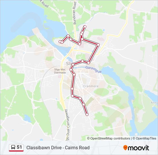 s1 Route: Schedules, Stops & Maps - Cairns Road Sligo - Cartron (Updated)