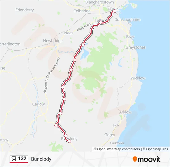 132 Route: Schedules, Stops & Maps - Bunclody (Updated)