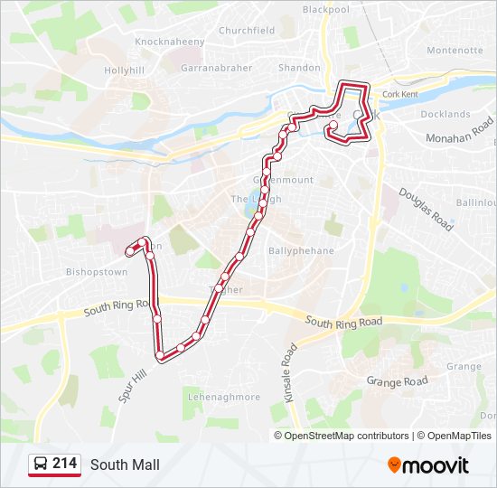 214 Route: Schedules, Stops & Maps - South Mall (Updated)