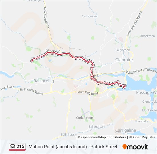 215 Route: Schedules, Stops & Maps - Mahon Point (Jacobs Island ...