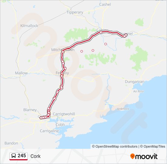 245 Route: Schedules, Stops & Maps - Cork (Updated)