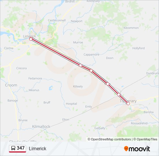 347 Route: Schedules, Stops & Maps - Tipperary (Opp No 4 Abbey Street ...