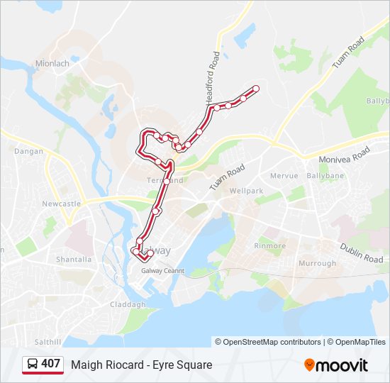 407 Route Schedules Stops Maps Eyre Square Updated 407 Route Schedules Stops Maps Eyre Square Updated