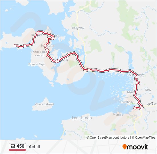 450 Route: Schedules, Stops & Maps - Achill (Updated)