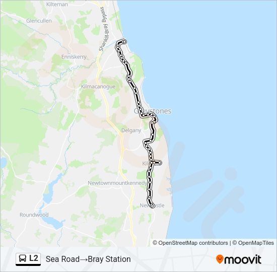 L2 Route: Schedules, Stops & Maps - Sea Road‎→Bray Station (Updated)