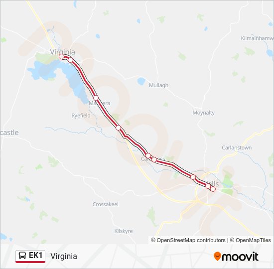 ek1 Route: Schedules, Stops & Maps - Virginia (Updated)