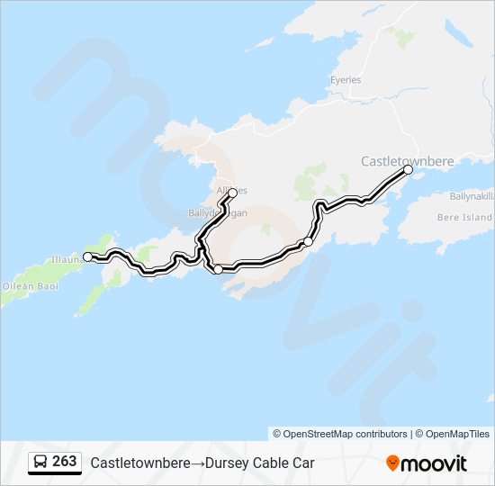 263 Route: Schedules, Stops & Maps - Castletownbere‎→Dursey Cable Car ...