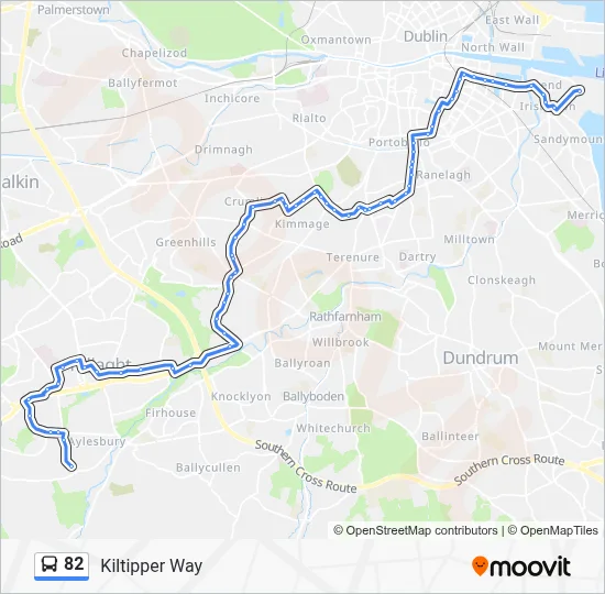 82 Route: Schedules, Stops & Maps - Kiltipper Way (Updated)