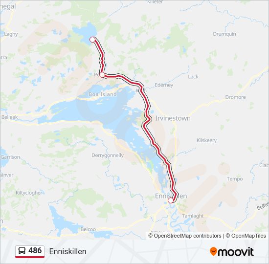 486 Route: Schedules, Stops & Maps - Enniskillen (Updated)