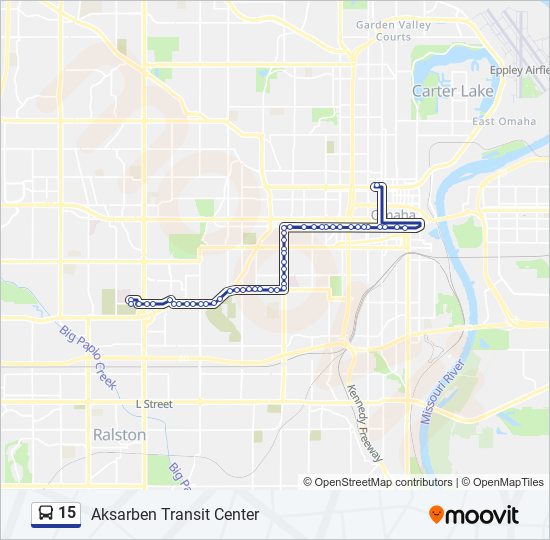 15 Route: Schedules, Stops & Maps - Aksarben Transit Center (Updated)
