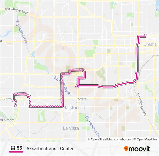 Ruta 55: horarios, paradas y mapas - Aksarbentransit Center (Actualizado)