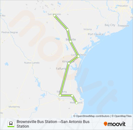 Ruta flixbus us1120: horarios, paradas y mapas - Brownsville Bus ...