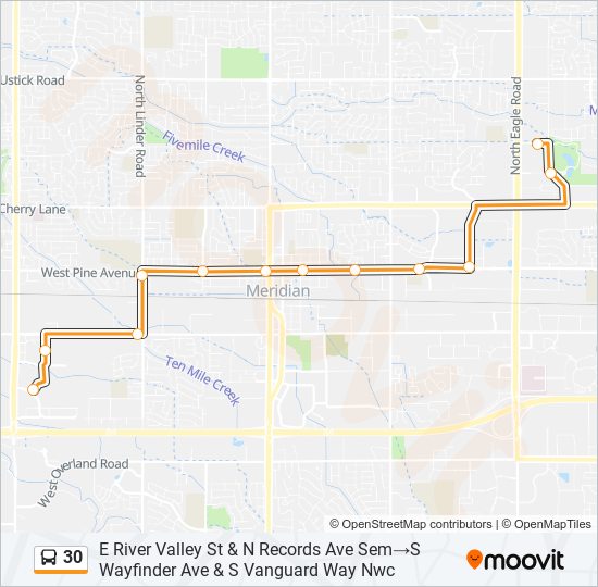 30 Route: Schedules, Stops & Maps - E River Valley St & N Records Ave ...