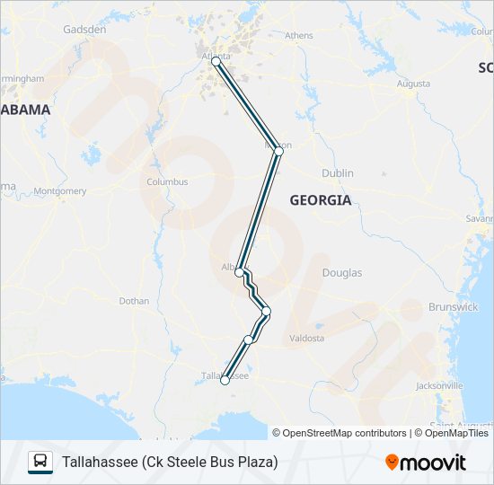 Ruta greyhound us0636: horarios, paradas y mapas - Atlanta Bus Station ...