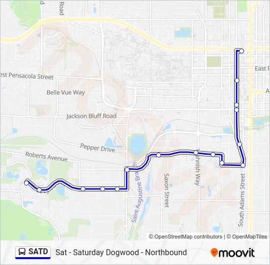 Ruta SATD: horarios, paradas y mapas - Sat - Saturday Dogwood ...