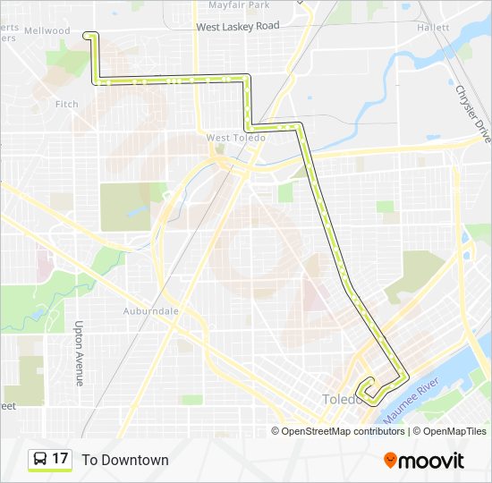 17 Route: Schedules, Stops & Maps - To Downtown (Updated)