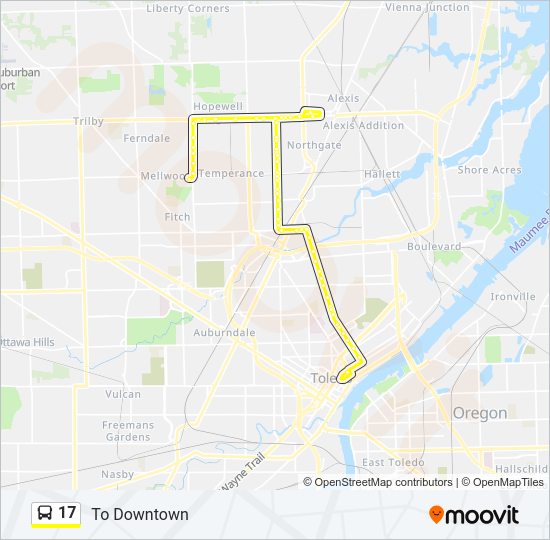 17 Route: Schedules, Stops & Maps - To Downtown (Updated)