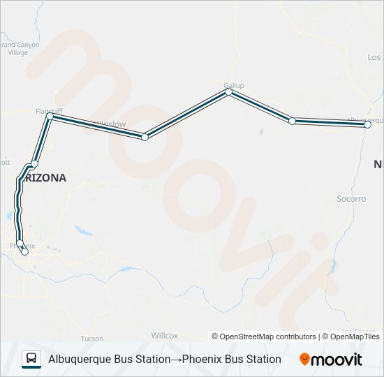 Ruta greyhound us1210d: horarios, paradas y mapas - Albuquerque Bus ...