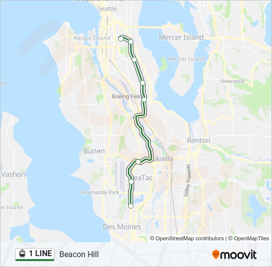 1 line Route: Schedules, Stops & Maps - Beacon Hill (Updated)