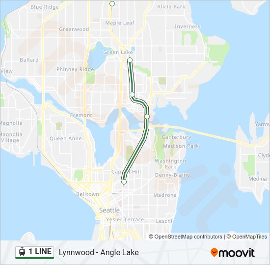 1 line Route: Schedules, Stops & Maps - Capitol Hill (Updated)