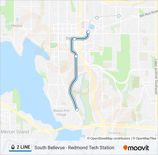 2 line Route: Schedules, Stops & Maps - South Bellevue (Updated)