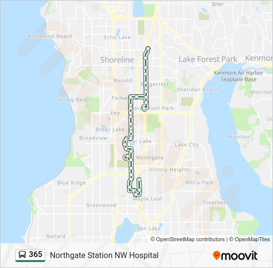 365 Route: Schedules, Stops & Maps - Northgate Station NW Hospital ...