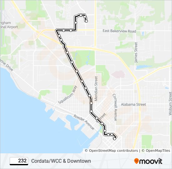 232 Route: Schedules, Stops & Maps - 232 Cordata/Wcc (Updated)