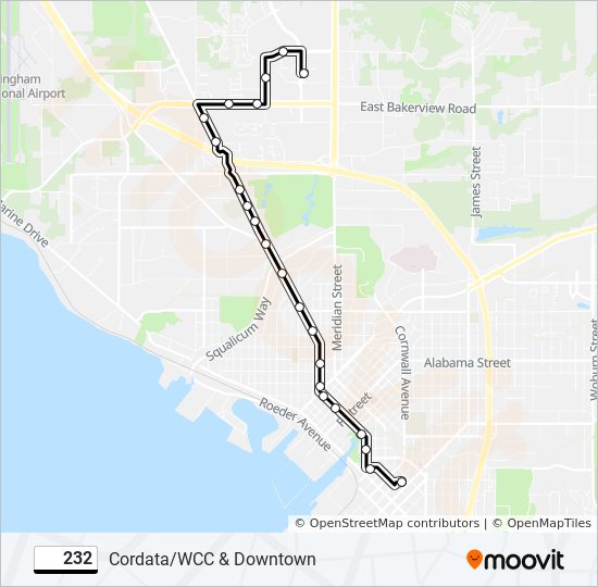 232 Route: Schedules, Stops & Maps - 232 Downtown (Updated)