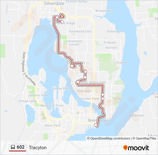 Ruta 602: horarios, paradas y mapas - Tracyton (Actualizado)