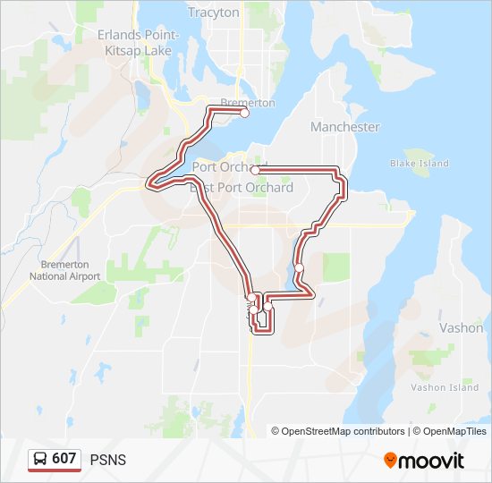 Ruta 607: horarios, paradas y mapas - PSNS (Actualizado)