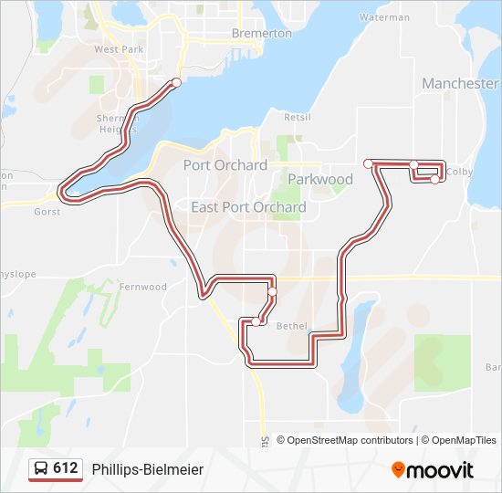 Ruta 612: horarios, paradas y mapas - Phillips-Bielmeier (Actualizado)