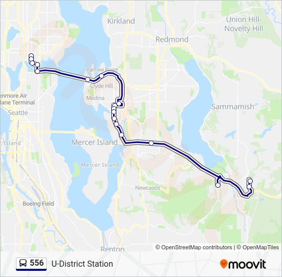 556 Route: Schedules, Stops & Maps - U-District Station (Updated)