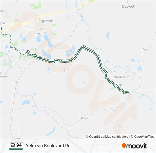 94 Route: Schedules, Stops & Maps - To Yelm Walmart (Updated)