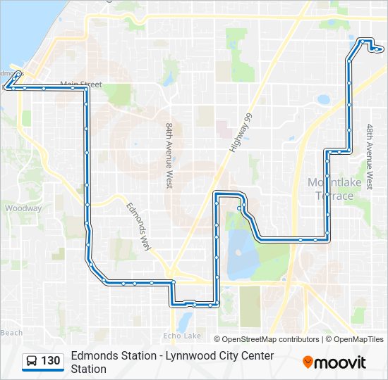 130 Route: Schedules, Stops & Maps - Edmonds (Updated)