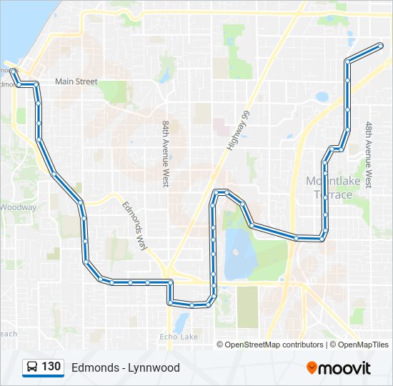 130 Route: Schedules, Stops & Maps - Edmonds (Updated)