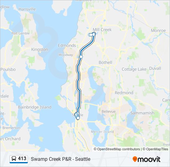413 Route: Schedules, Stops & Maps - Seattle 4th Ave (Updated)